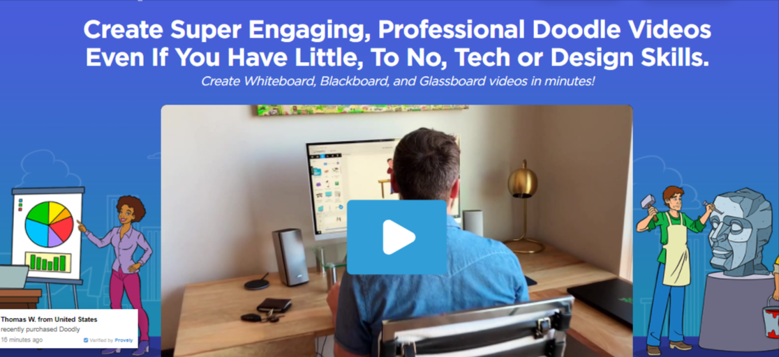 Doodly Reviews And Pricing 2023- How To Use Doodly Free